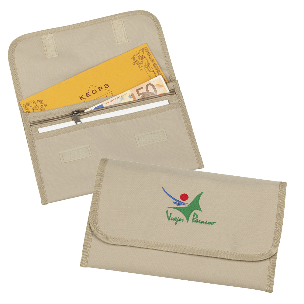 Portadocumentos fabricado en nylon personalizable.